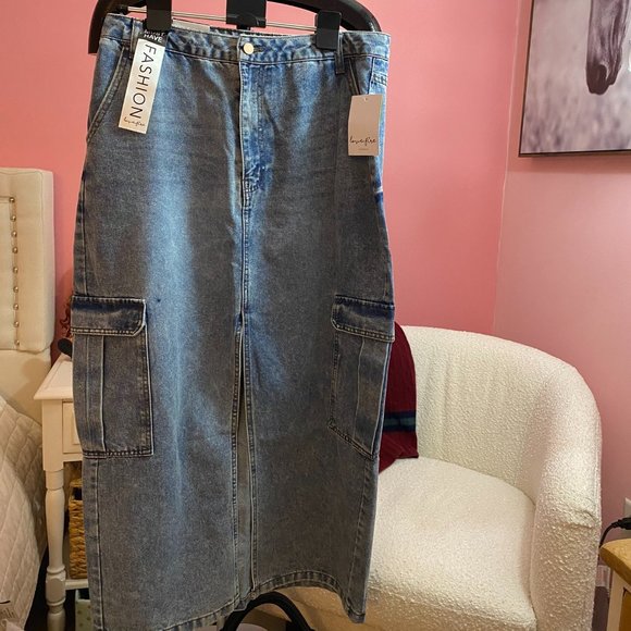 love, Fire | Skirts | Sold Love Fire Denim Cargo Skirt | Poshmark
